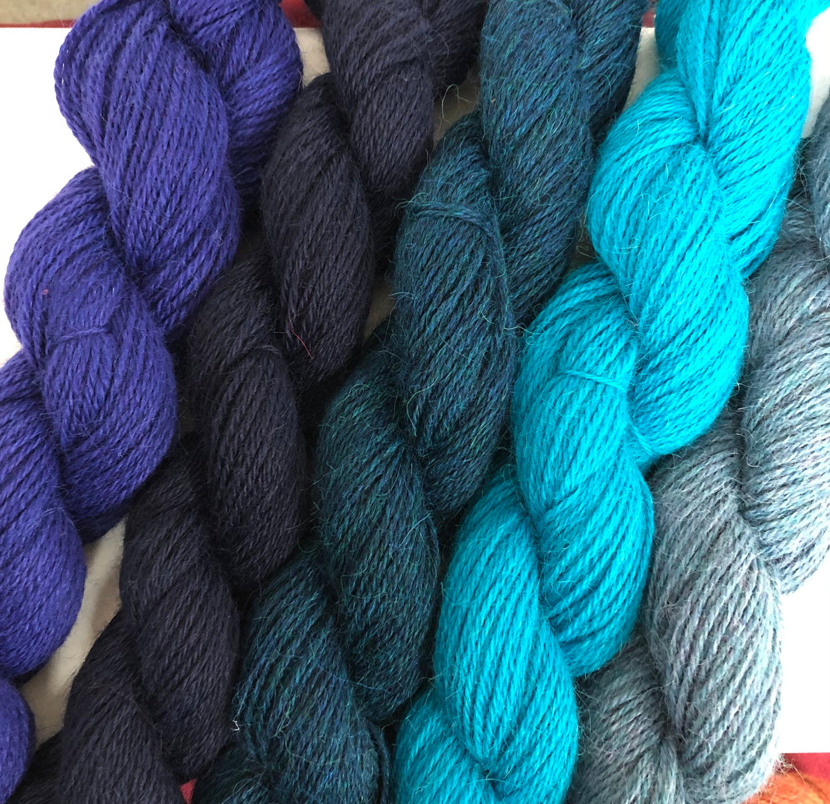 Alpaca Yarn Blue Alpaca Fingering Yarn Whirlwind Ranch