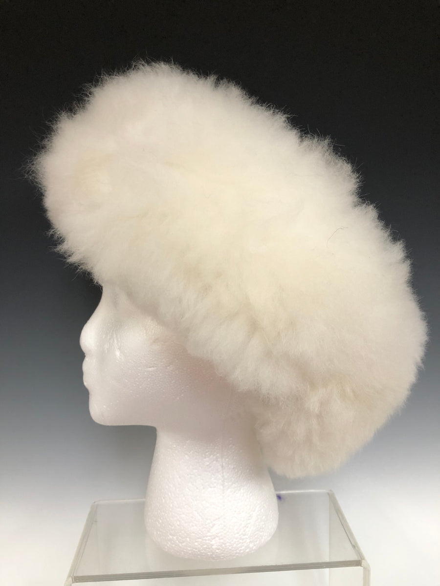 White Alpaca Hide Hat | Whirlwind Ranch